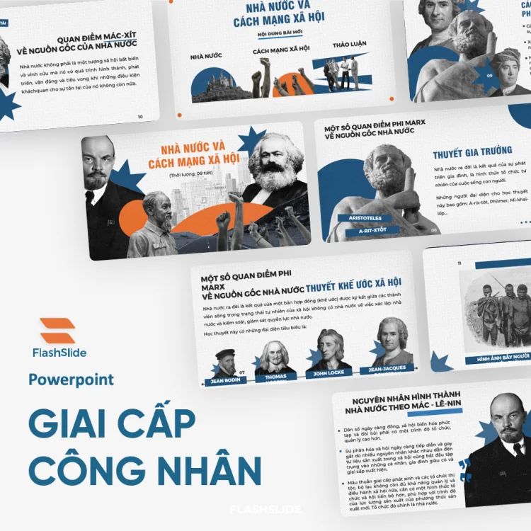 Mẫu PowerPoint Mác – Lênin | FlashSlide