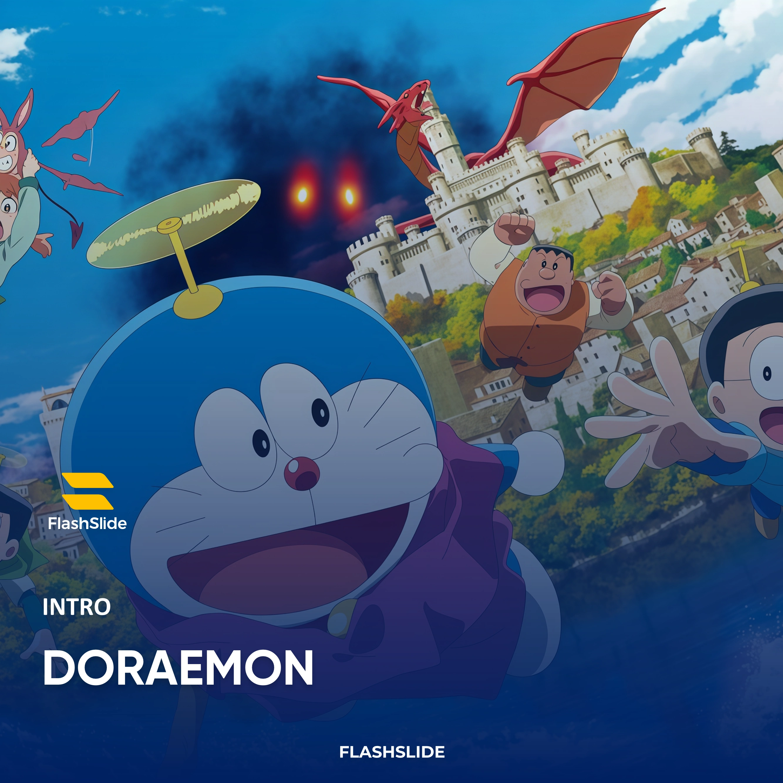 Mẫu PowerPoint Intro Doraemon | FlashSlide