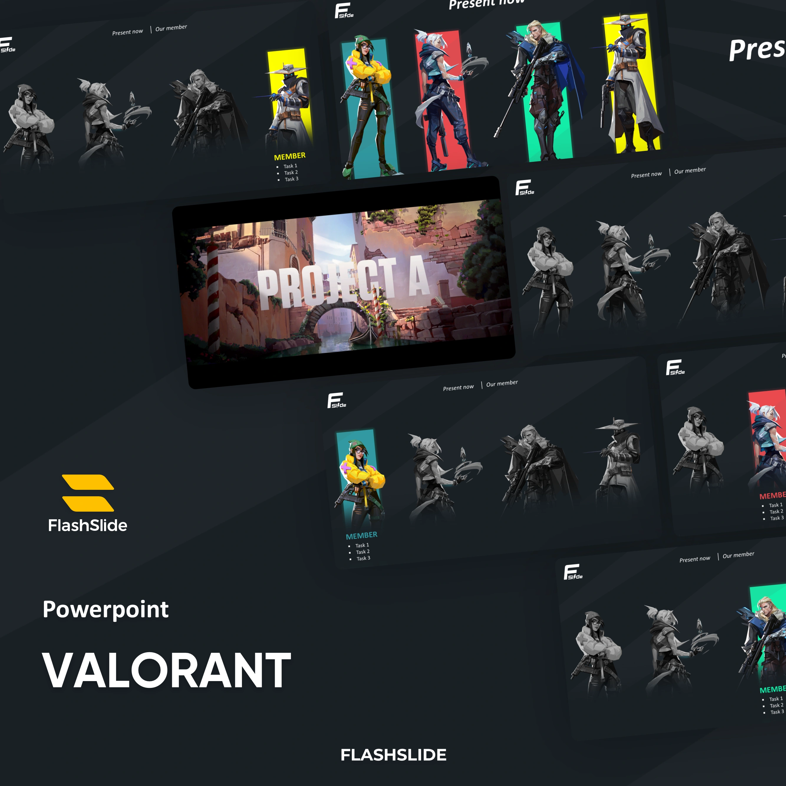 Mẫu PowerPoint Intro Valorant | FlashSlide